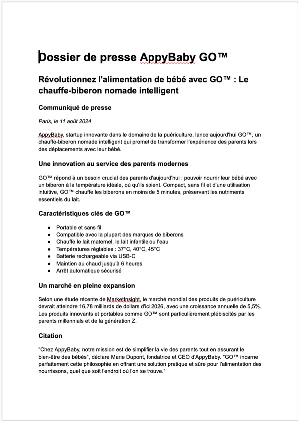 Dossier de presse : guide complet 2024 + 3 Exemples Gratuits